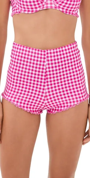 Peixoto Ciara Mini Swim Shorts - Candy Gingham