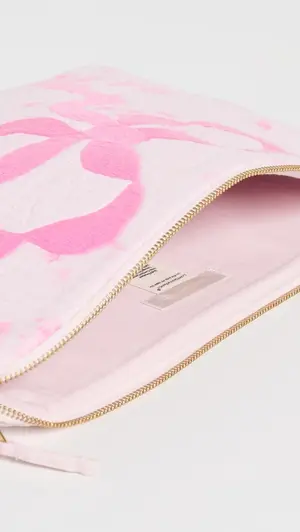 LoveShackFancy Bow Detail Laptop Sleeve