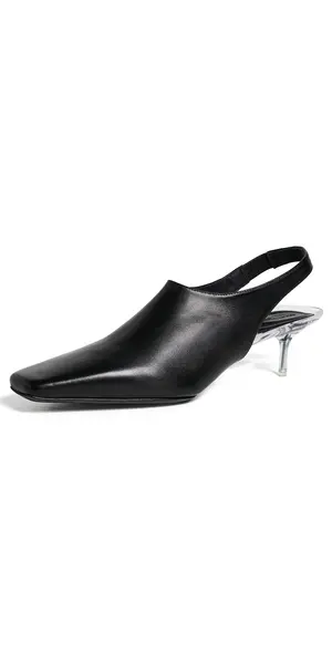 COURREGES Transparent Kitten-heel Slingbacks