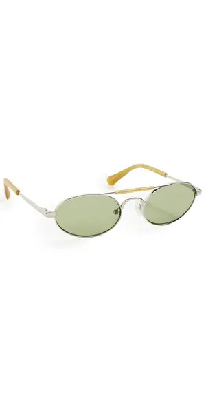 Dries Van Noten Dvn219 Sunglasses - Silver