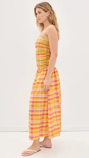 NEVER FULLY DRESSED Check Lola Dress