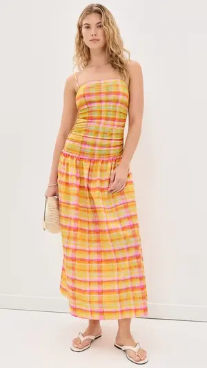 NEVER FULLY DRESSED Check Lola Dress
