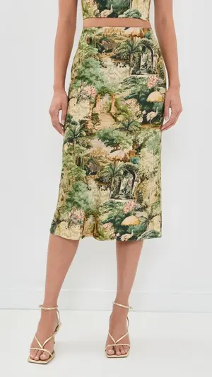 Alice + Olivia Maeve Slip Skirt