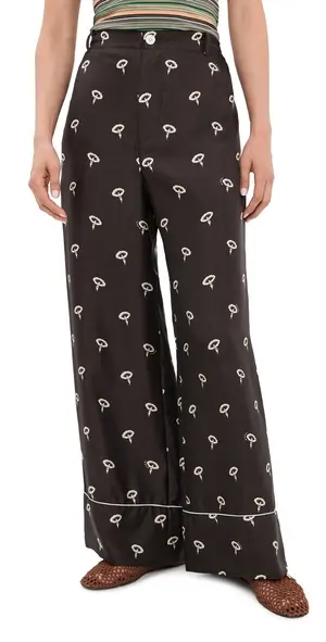 Marni Silk Satin Trousers