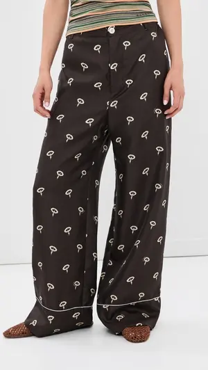 Marni Silk Satin Trousers