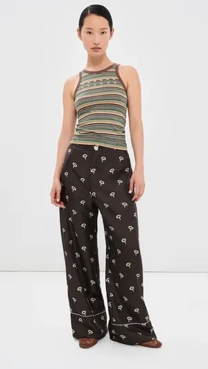 Marni Silk Satin Trousers