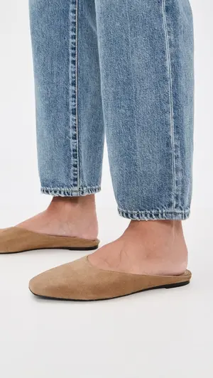 BLACK SUEDE STUDIO Lucia Slip On Flats