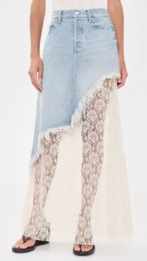 MOTHER The Peek-a-boo- Maxi Skirt