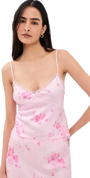 LoveShackFancy Brett Top - Blushing Blonde