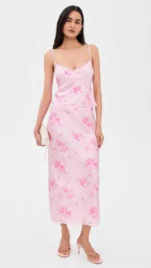 LoveShackFancy Brett Top - Blushing Blonde