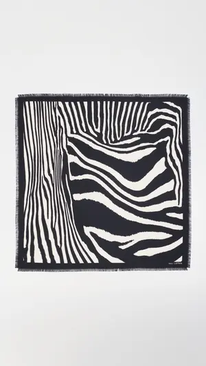 NILI LOTAN Zebra Silk Twill Scarf