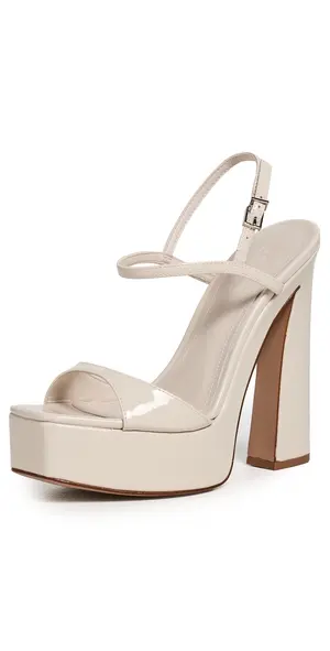 Schutz Arlene Platform Sandals - Pearl