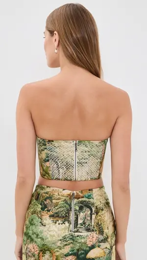Alice + Olivia Ceresi Smocked Bandeau Top