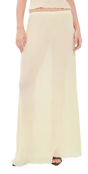 Lioness Ford Maxi Skirt - Soft Lemon