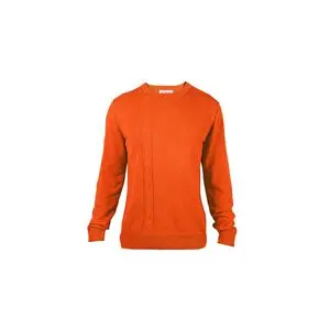 LA GRANNI Cable Knit Crewneck Sweater