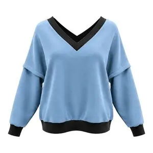 BEIRA Victoria V-neck Sweatshirt - Blue