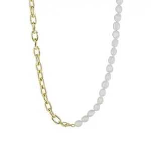 CHIARA TEDESCHI JEWELLERY Milano Necklace With Freshwater Pearls And 18k Vermeil Chain - Gold