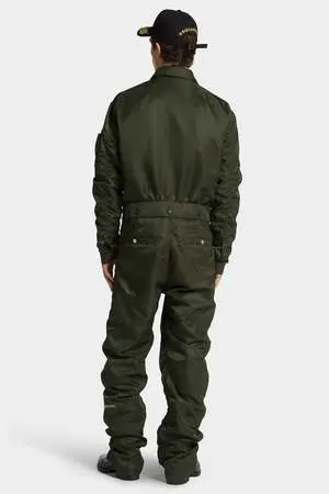 Dsquared2 Aviator Jumpsuit With Ruching And Zips