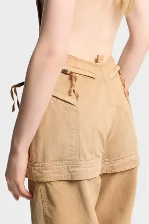 Dsquared2 Garment Dyed Utility Distressed Jumpsuit