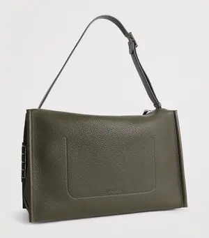 JW Anderson Leather Loafer Messenger Bag - Beige