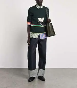 JW Anderson Leather Loafer Messenger Bag - Beige