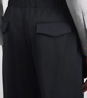 LARDINI Wool-blend Easy Wear Trousers