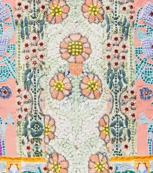 Camilla Silk Embellished Mini Skirt