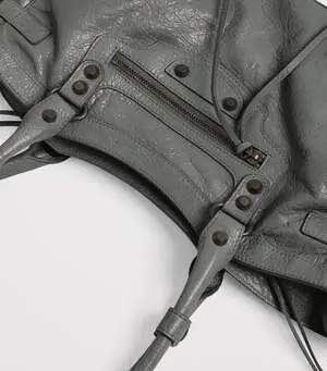 Balenciaga Lambskin Le City East-west Shoulder Bag - Grey