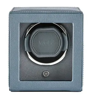 Wolf Cub Single Watch Winder With Cover - Grey