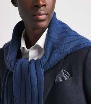 Pal Zileri Silk Printed Pocket Square
