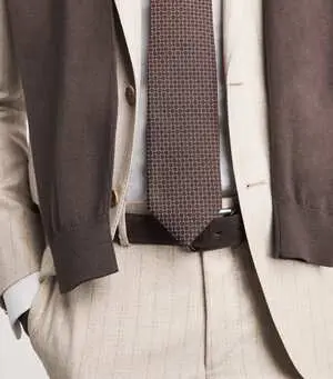 Pal Zileri Silk Geometric Jacquard Tie