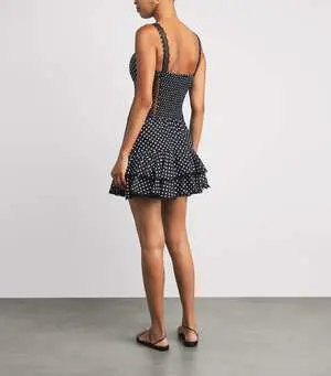 Charo Ruiz Ibiza Polka-dot Carmen Mini Dress