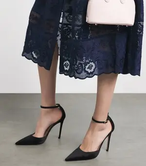 SELF-PORTRAIT Ramie Embroidered Midi Shirt Dress