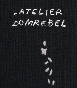 DOMREBEL Wool-blend Cropped Cardigan