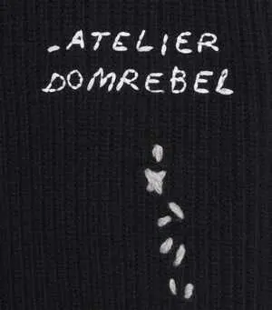 DOMREBEL Wool-blend Cropped Cardigan