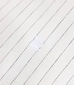 Dunhill Linen Pinstripe Belted Blazer