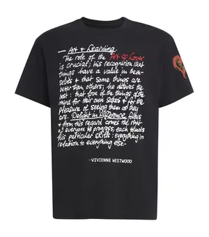 VIVIENNE WESTWOOD Cotton Printed T-shirt - Black