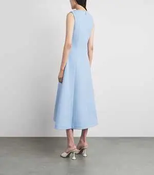 Rebecca Vallance Embellished A-line Midi Dress - Blue