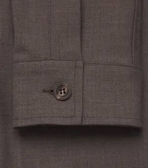 Marco Pescarolo Zip-up Stretch Wool Aviator Shacket