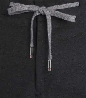 Marco Pescarolo Cashmere Drawstring Trousers - Grey