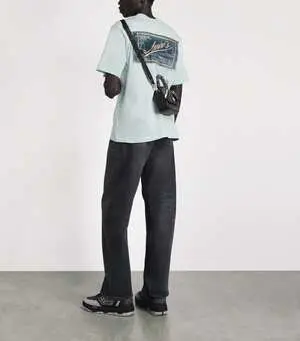 Amiri Cotton Quality Goods Patch T-shirt - Blue