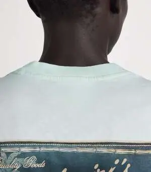 Amiri Cotton Quality Goods Patch T-shirt - Blue