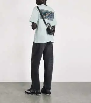 Amiri Cotton Quality Goods Patch T-shirt - Blue
