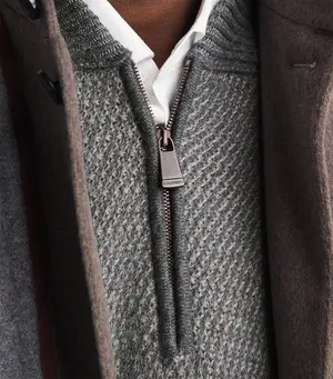 Colombo Cashmere And Silk Quarter-zip Sweater