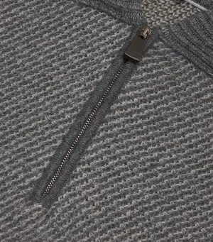 Colombo Cashmere And Silk Quarter-zip Sweater