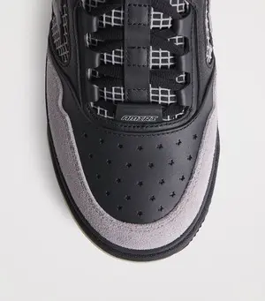 Amiri Ma-94 Leather And Suede Sneakers - Grey