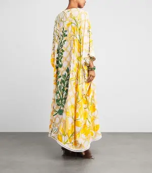 Verandah Embellished Floral Kaftan Maxi Dress