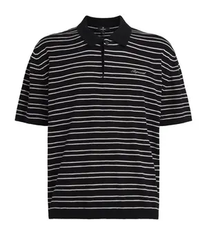 REPRESENT Cotton Stripe Polo Shirt