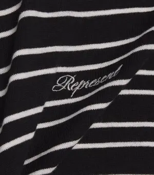 REPRESENT Cotton Stripe Polo Shirt
