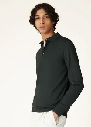 Loro Piana Long-sleeved Knitted Polo Shirt
